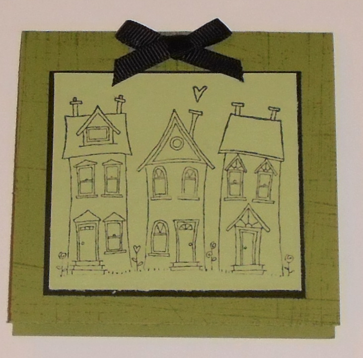 INKspired Greetings & Baby Things!: House Themed Note cards