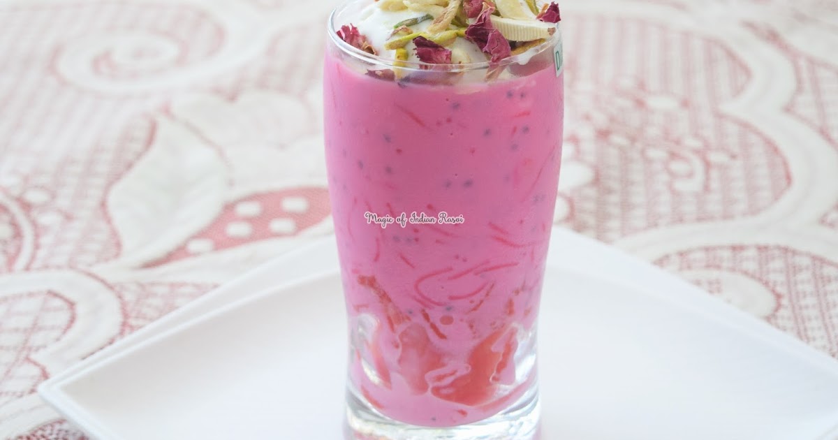 Instant Falooda Mix - Rose Falooda Mix Recipe | Magic of Indian Rasoi