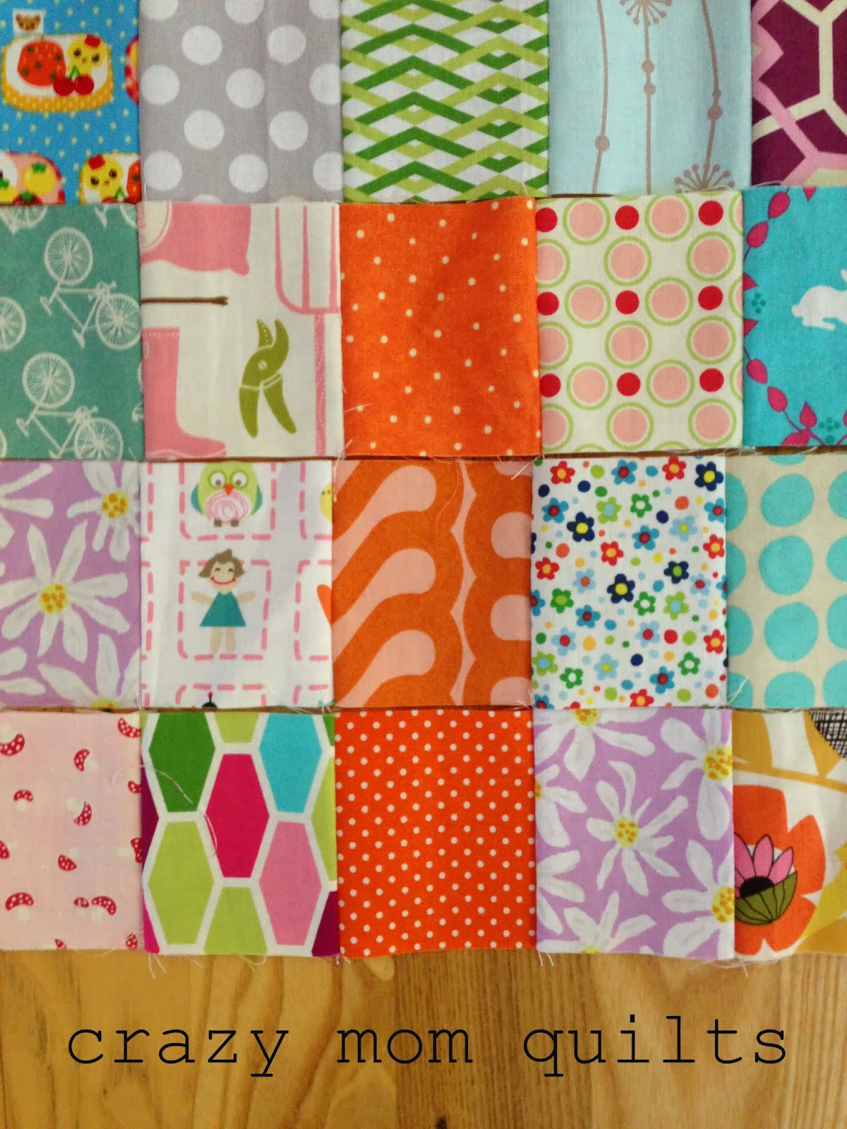 crazy mom quilts: one way to randomize patchwork