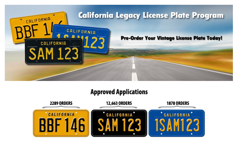 Coffee Brake: Order A California Legacy License Plate - DailyTurismo
