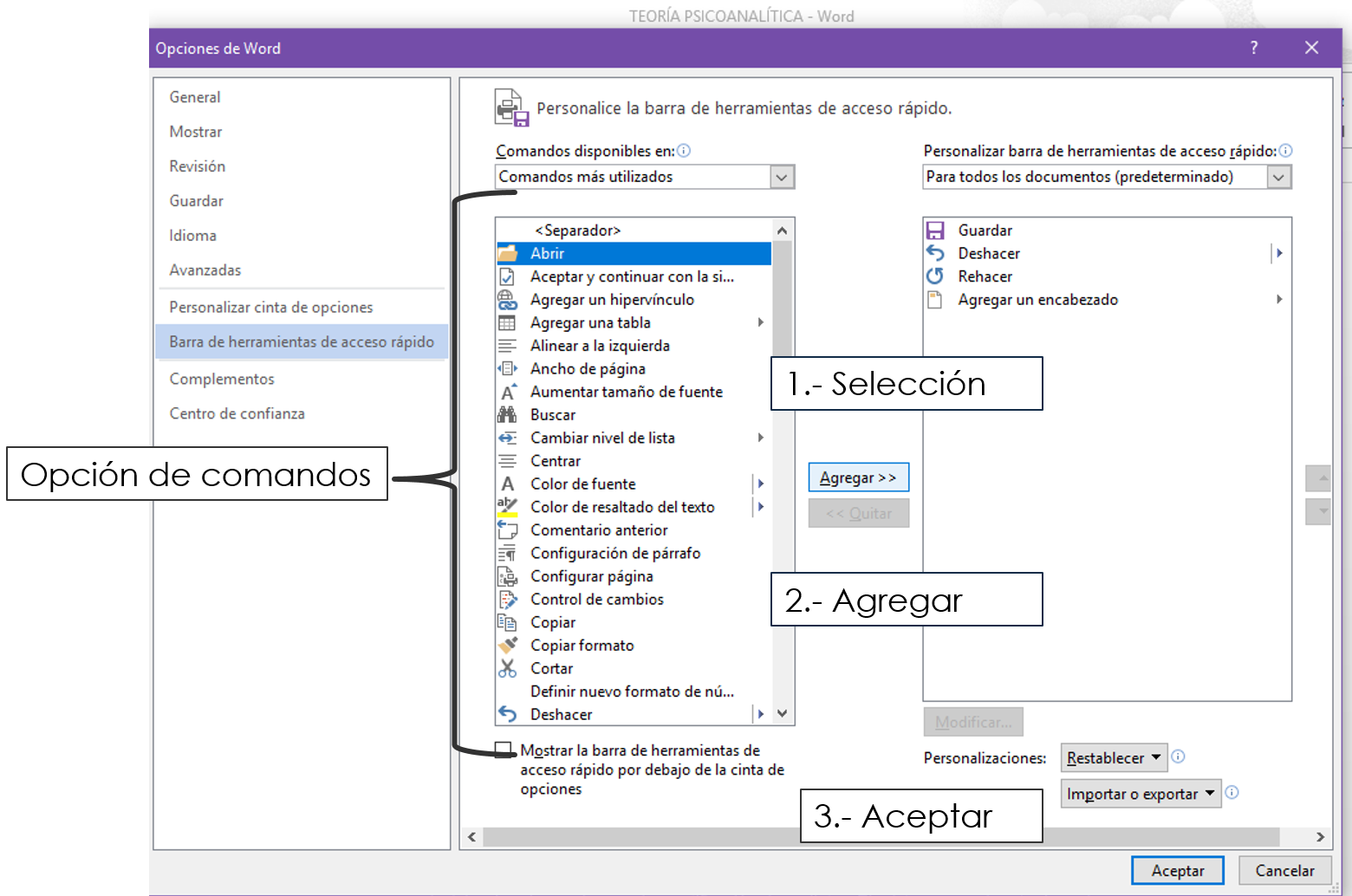 Manejo de Microsoft Office Word