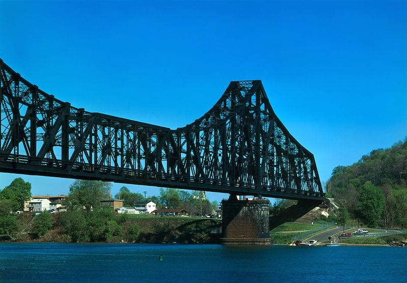 CSX/P&LE 1910 Bridge over Ohio River at Monaca+Beaver, PA - olaoluwa77