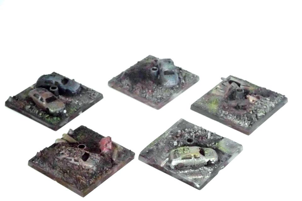 10mm Wargaming: 40mm Large Flight Bases by Junkyard Miniatures