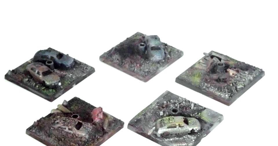 10mm Wargaming: 40mm Large Flight Bases by Junkyard Miniatures