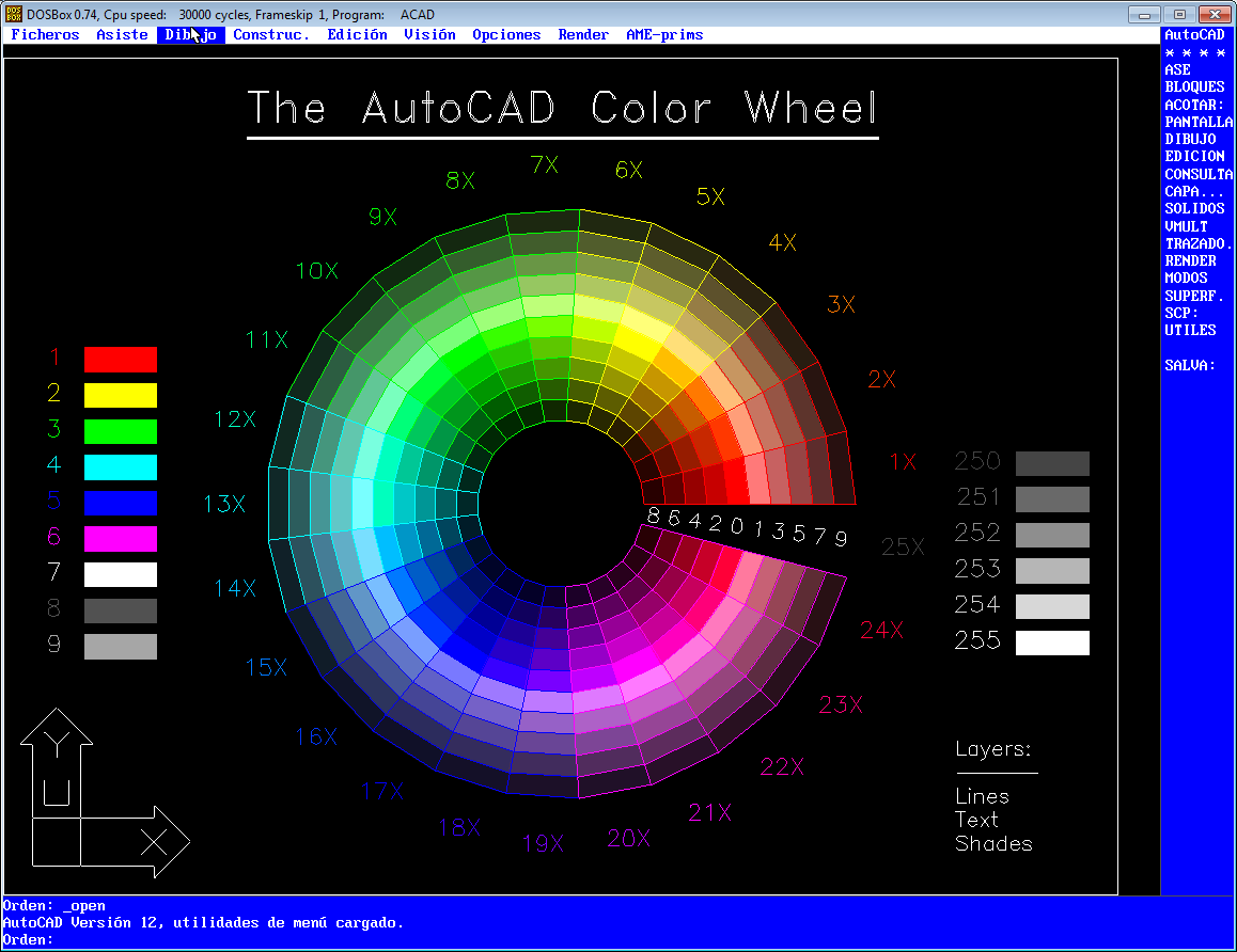 La Marmita: Para nostálgicos. Autocad v.12
