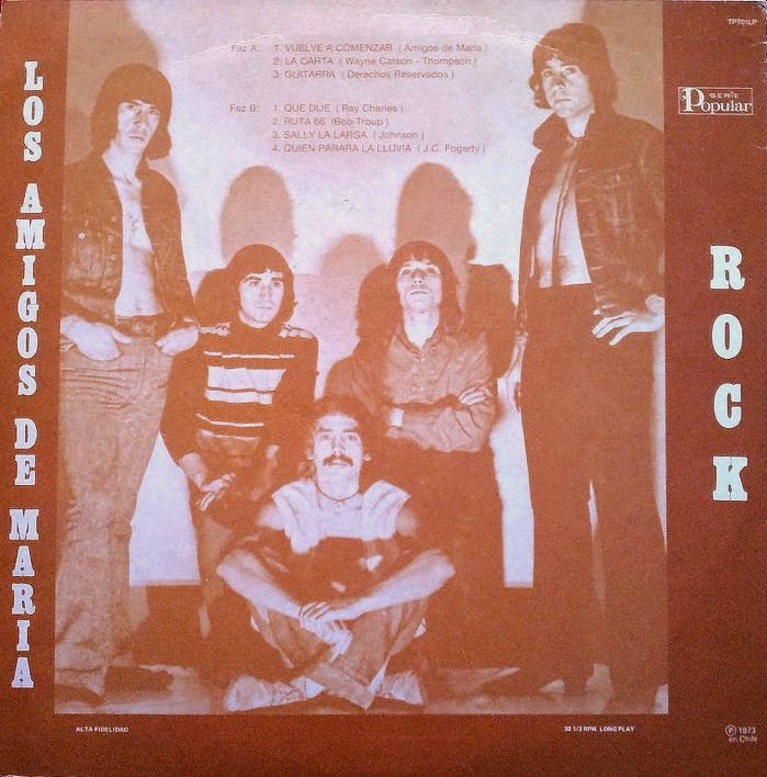 ROCKCHILENOS: LOS AMIGOS DE MARIA (rock 1973)