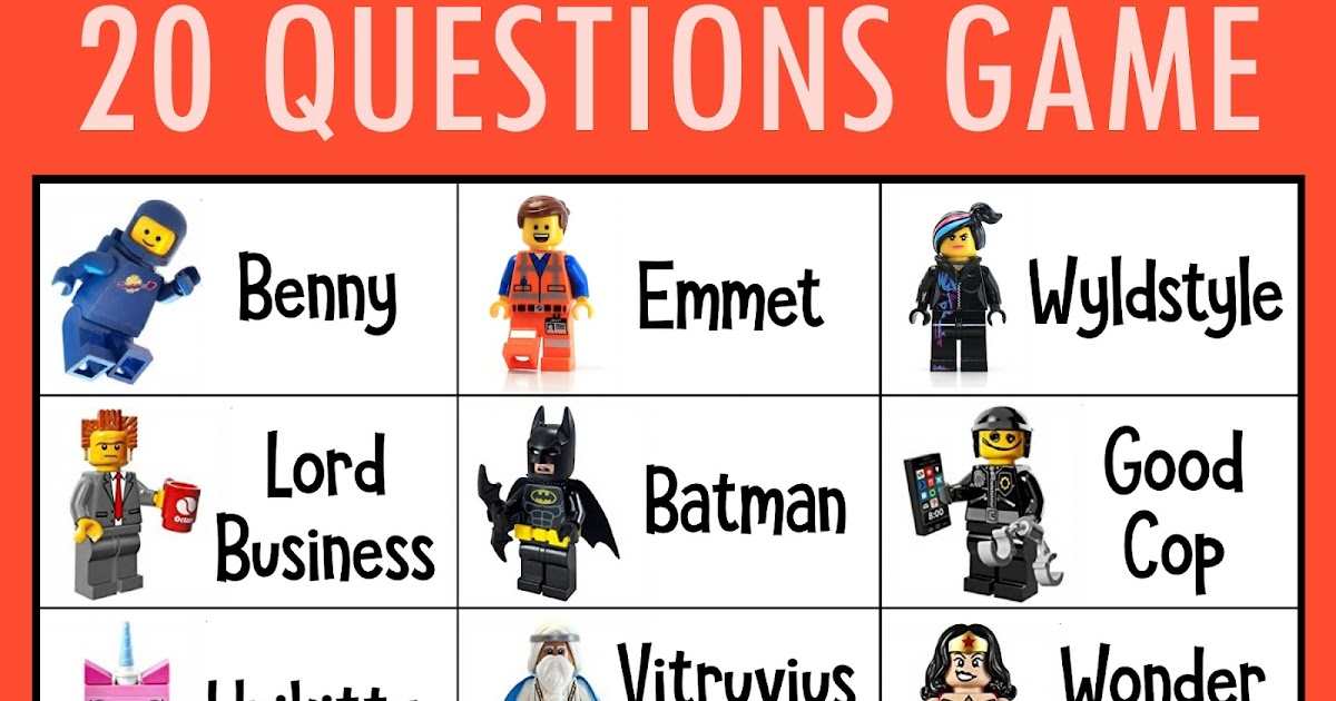 Lego Movie Franchise 20 Questions Game