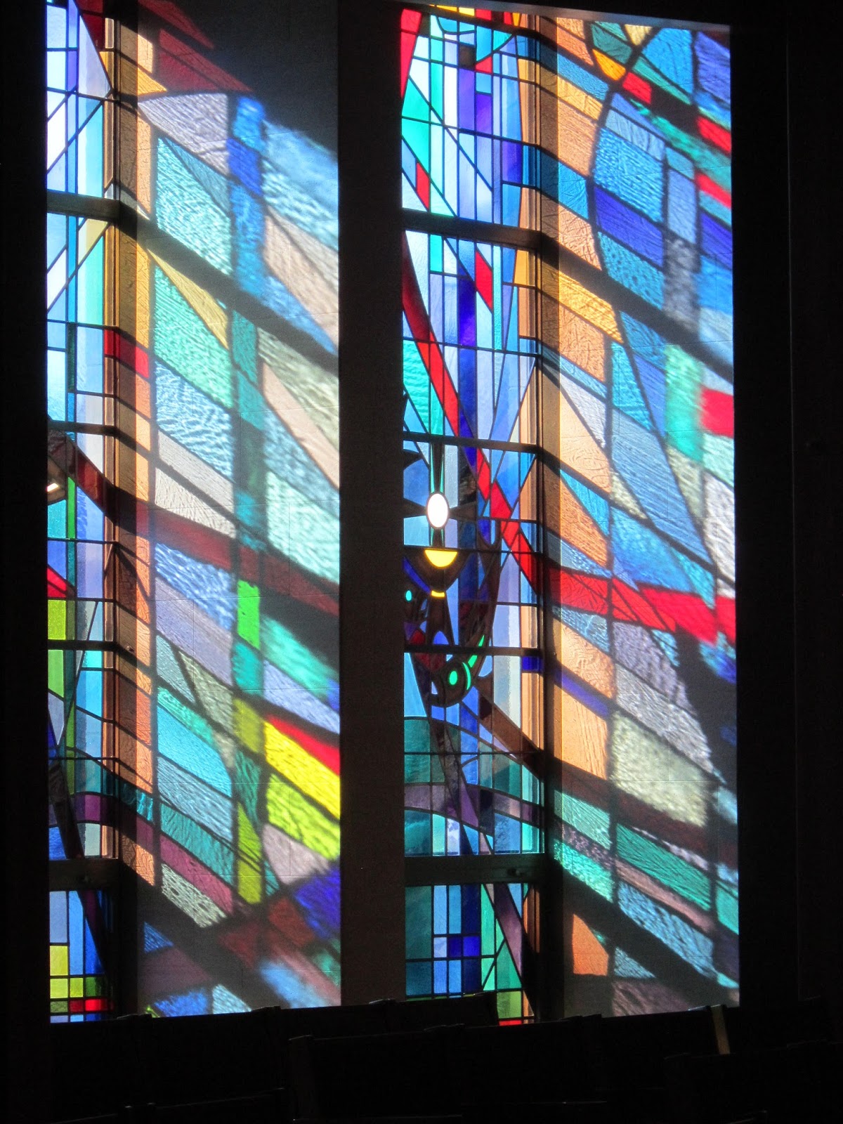 Light Through Stained-Glass Windows: Coming of "fog"
