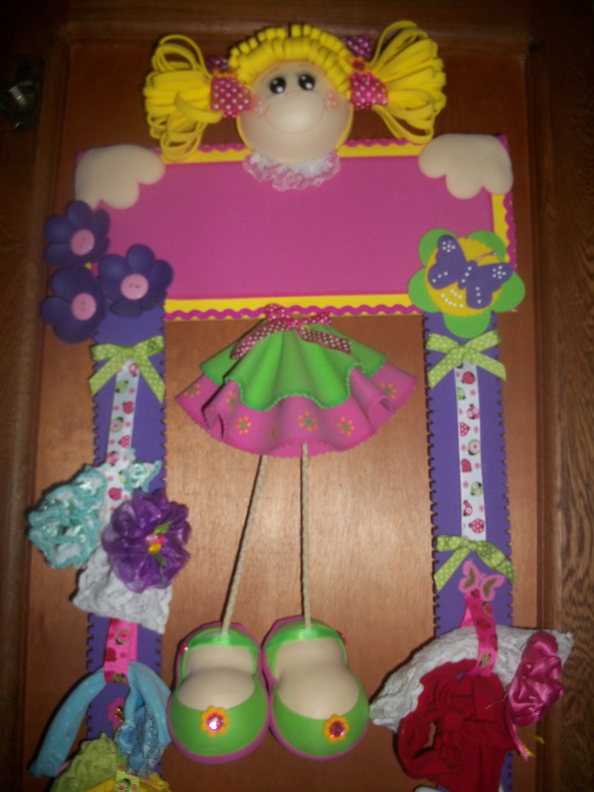 Muñeca porta moños - Imagui