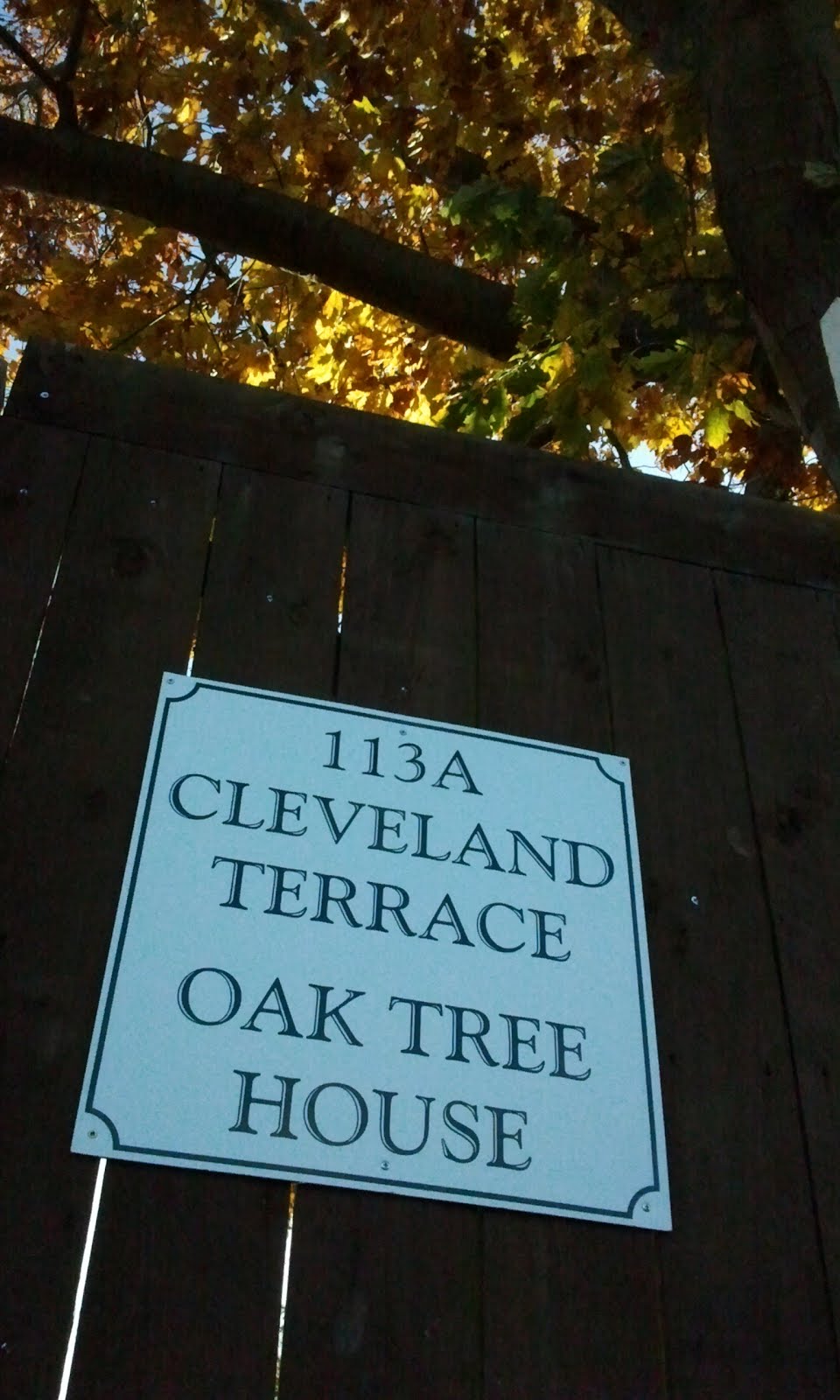 The Green I Signs Blog: forest green & white foam gate signs for 113a ...