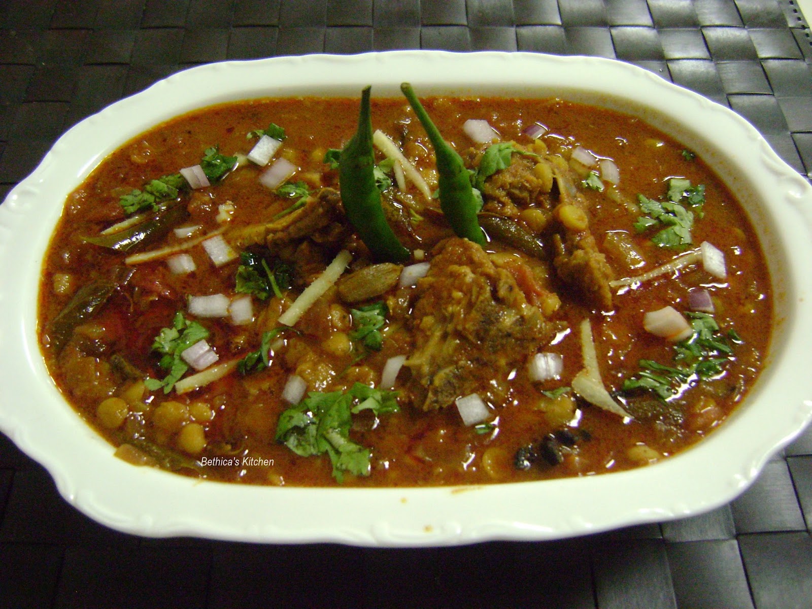 Bethica's Kitchen Flavours: Dal Gosht (Mutton Curry with Lentils ...