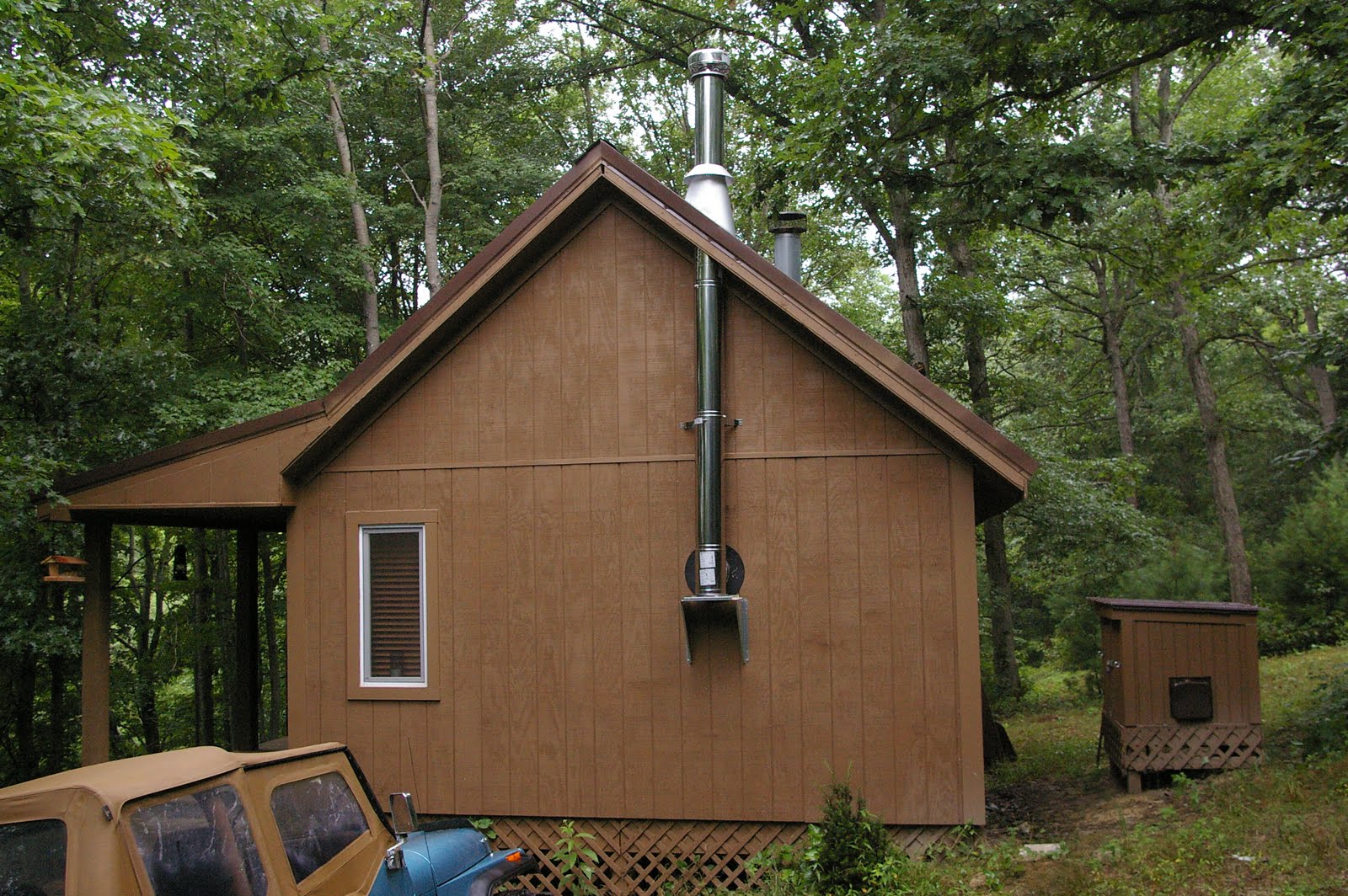 Dave's ManCamp: Kitchen Chimney Completed