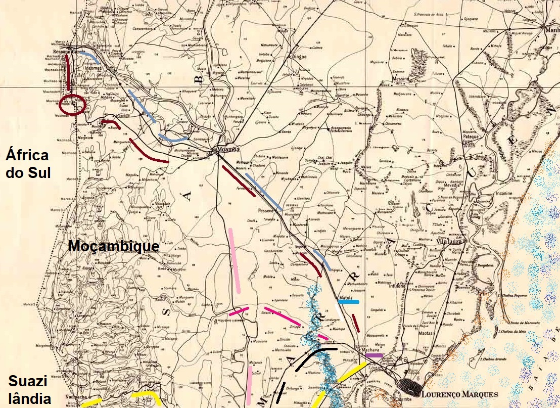 Estradas na zona da Matola: ponte e estrada antiga em fotos e mapas (1/2)