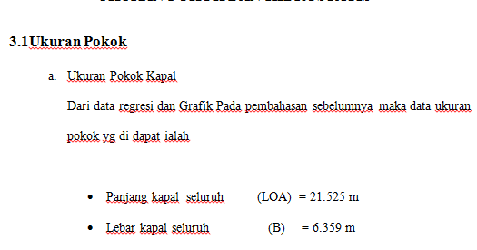 UKURAN POKOK KAPAL dan KOEFISIEN BENTUK KAPAL (Cb, Cm, Cw, Cp)