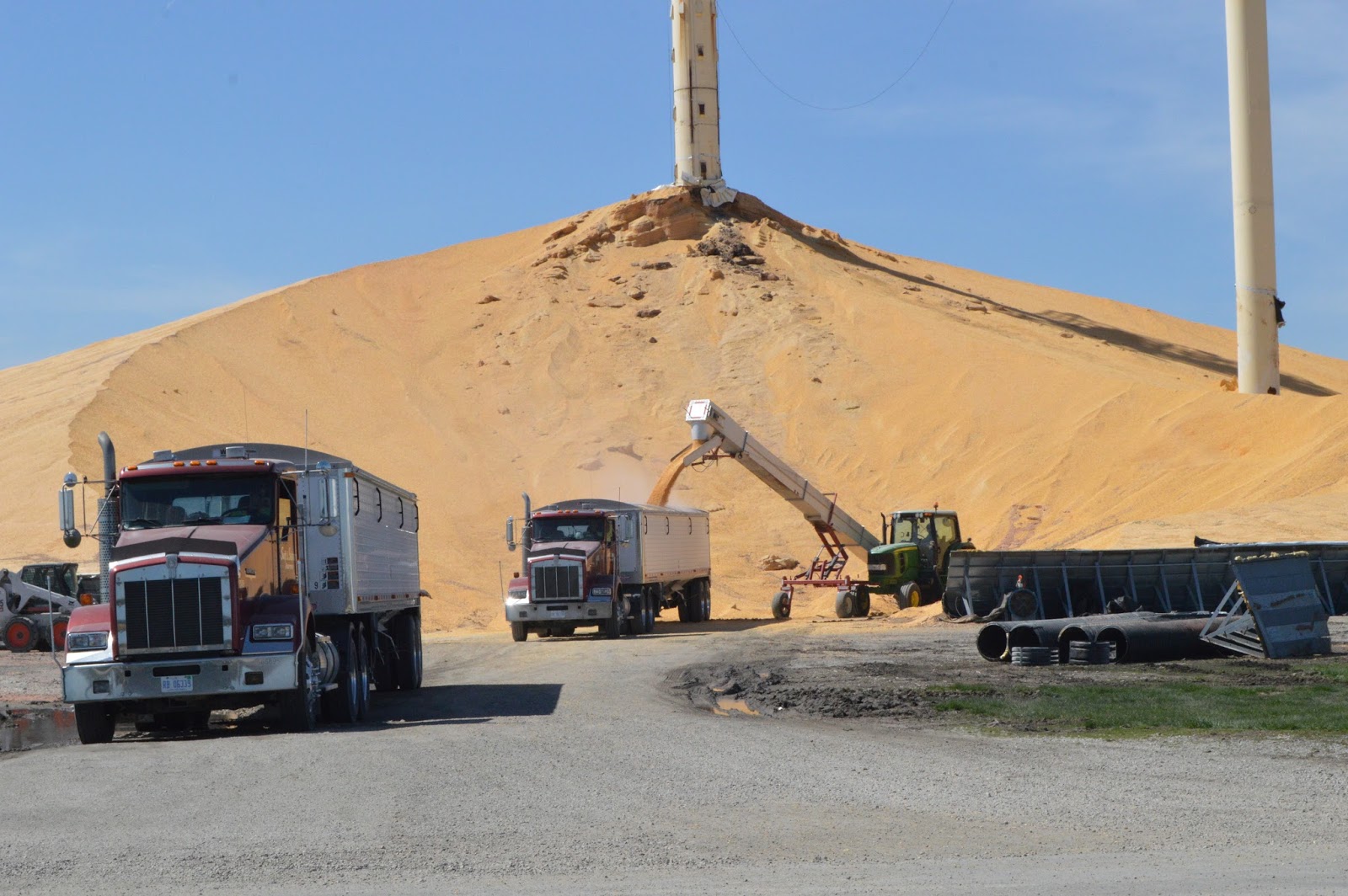 Industrial History: Removing Corn Storage Piles