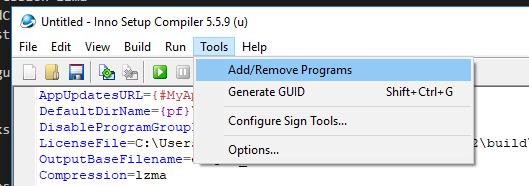 Using inno to package your Python application