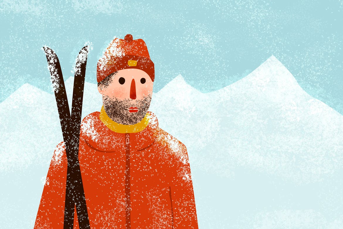 30 Snow and Winter Brushes for Adobe Illustrator