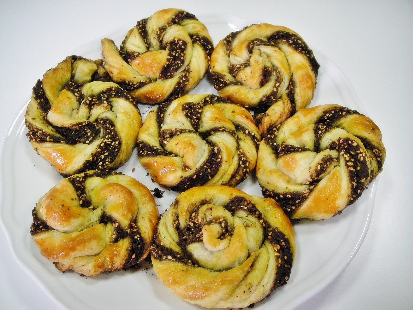 Maryam's Culinary Wonders: 589. Zaatar Rose Puffs