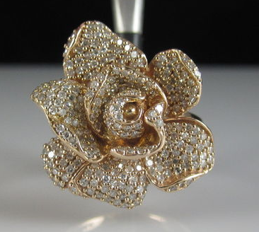 Diamond Flower Rings and Things...: EFFY 1.12cttw 14K Rose Gold Diamond ...