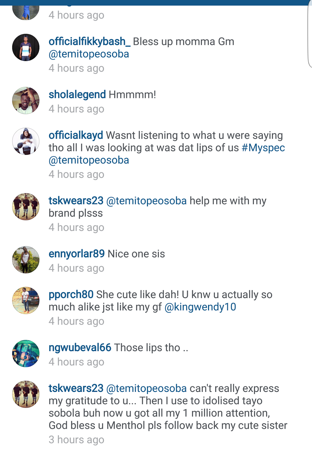 Fans come for actress Temitope Osoba after she asked Instagram to block ...