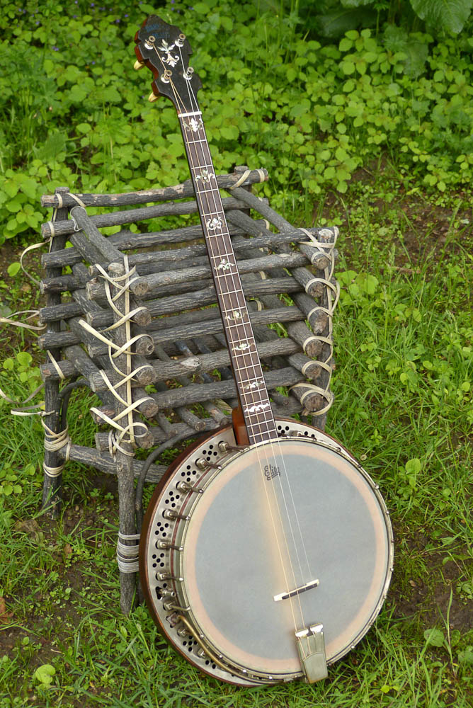 c.1920 Lange-made Banner Blue Resonator Tenor Banjo