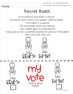 Election freebie #2 | Teacher to the Core