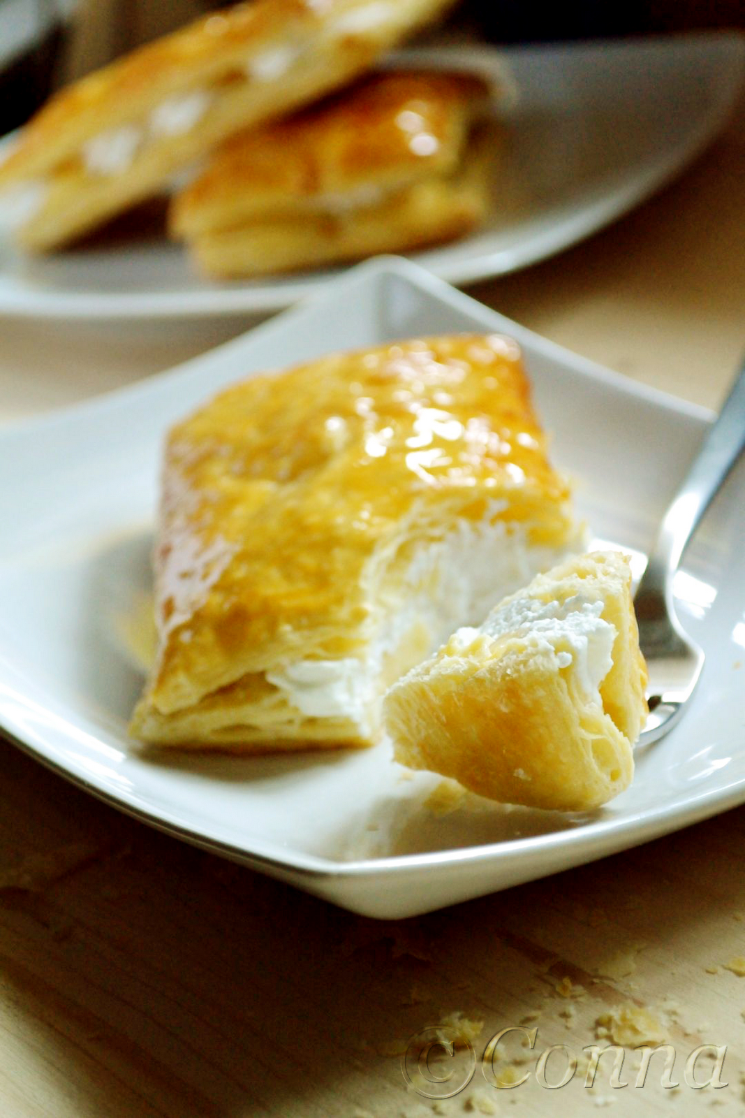 Sabor: Γλώσσα της πεθεράς / Millefeuille with creme patisserie ...