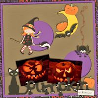 Le scrap de yas: kit "Scary halloween " + Freebie