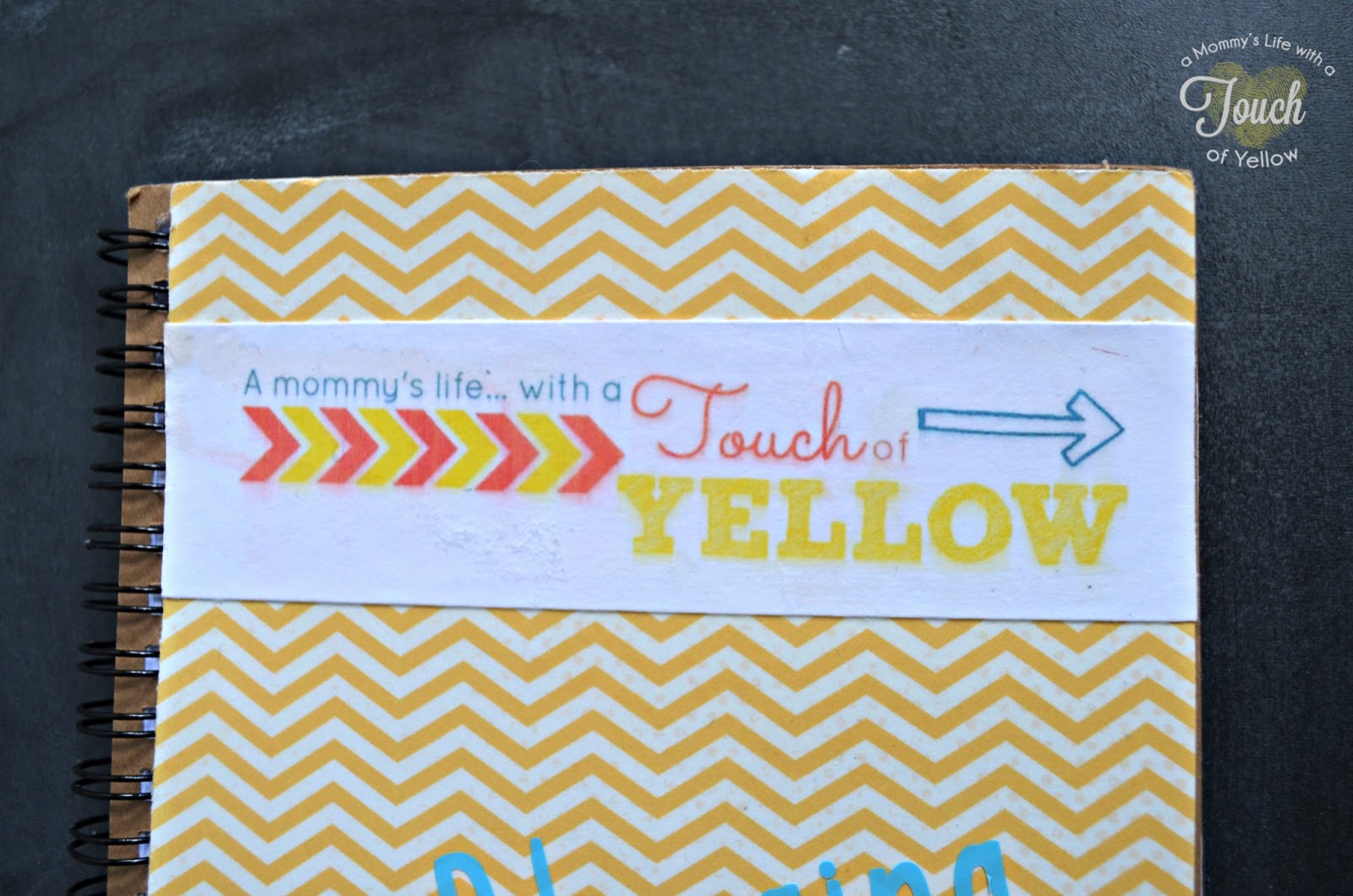 A mommy's life...with a touch of YELLOW: DIY Personalize Notebook ...