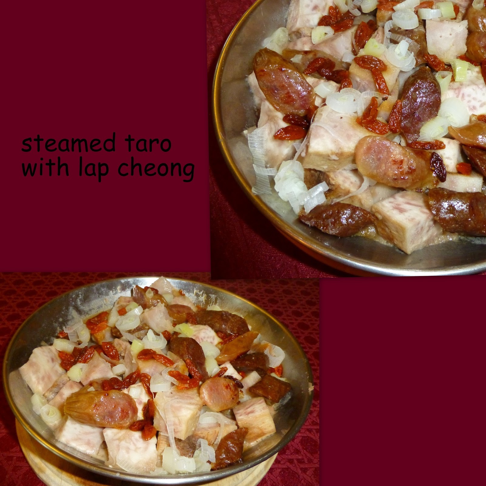 Little Bellevue Kitchen: Steamed Taro with Chinese Sausage