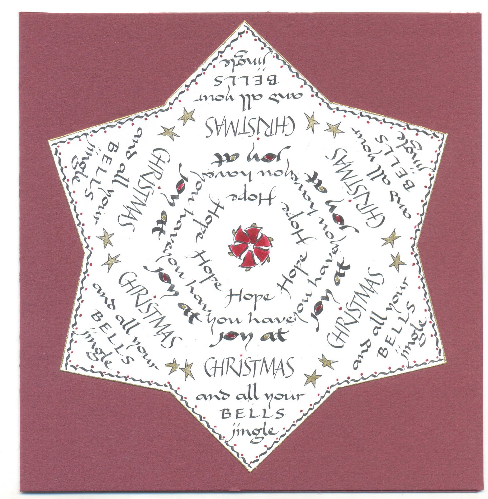 Angela's Ink Spot: Calligraphy Christmas Card