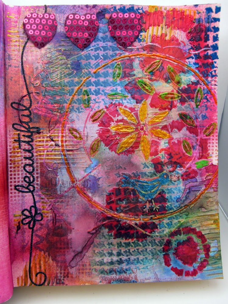 BEADZ: Sew Beautiful Journal Page with Art Anthology