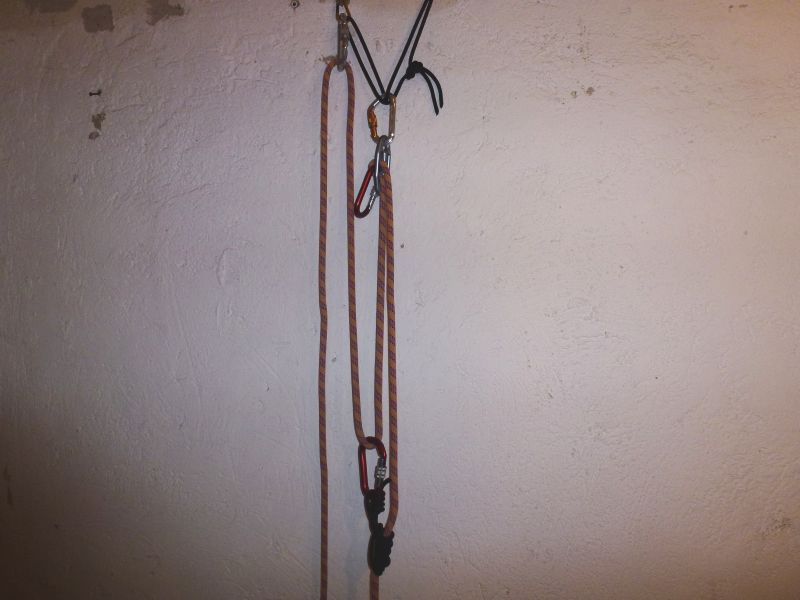 verticalRock: Tecniche - Paranco semplice