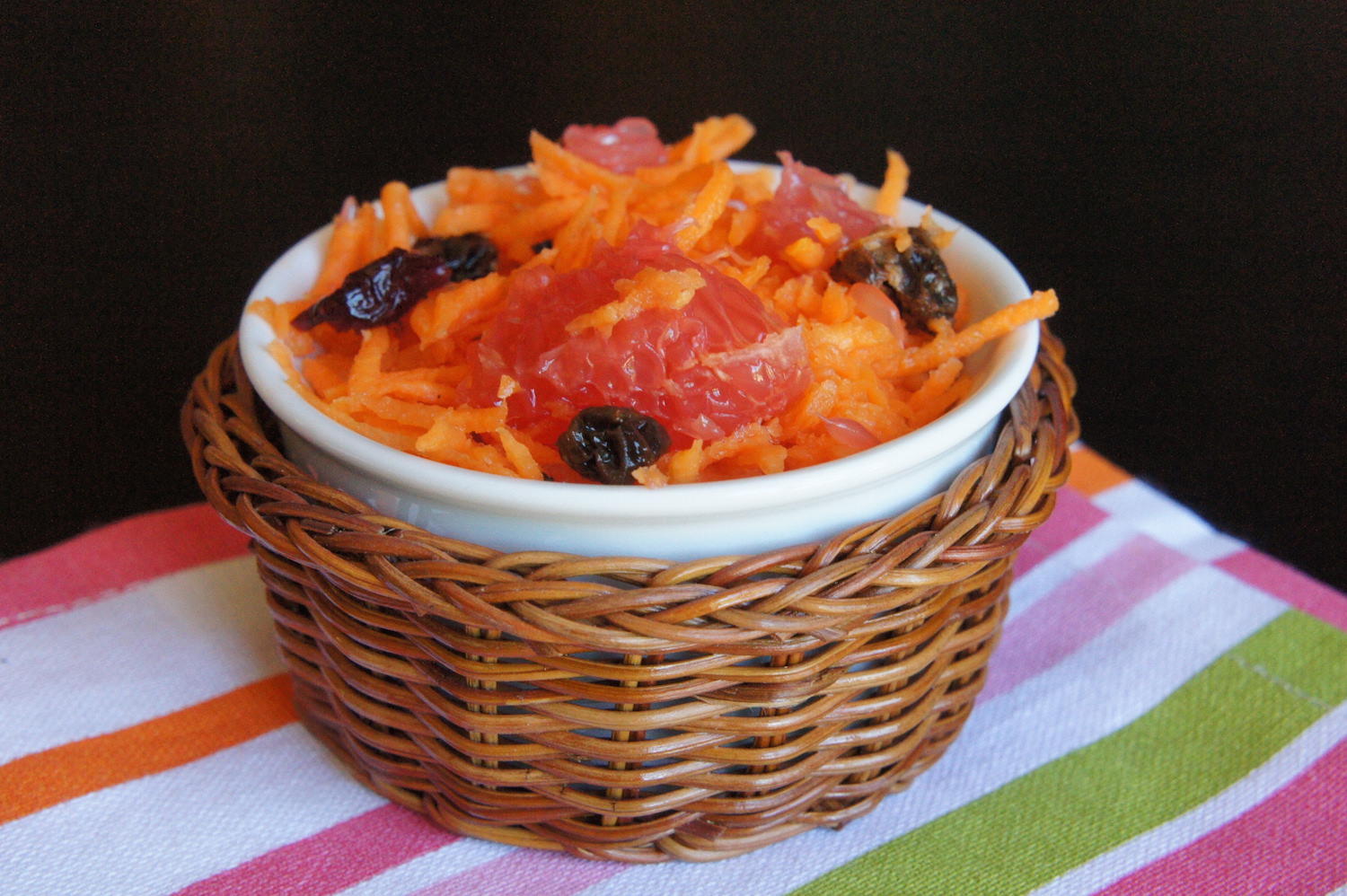 Salade de carottes râpées au pamplemousse