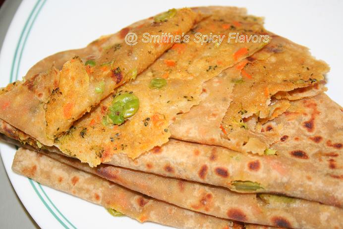 Mixed Vegetable Paratha ~ Smitha's Spicy Flavors, Simple and Healthy ...