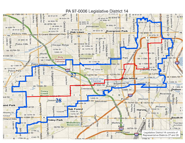 Will County Politics: Realigned Illinois State Legislative and State ...