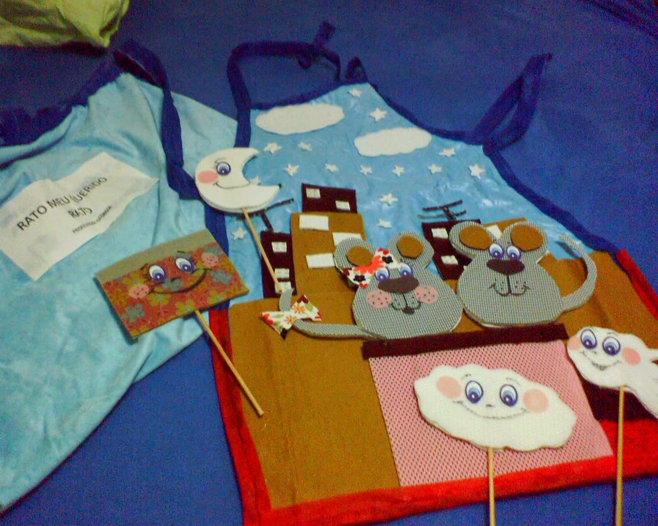 Avental Rato meu querido rato - palavra cantada - Professora Geórgia