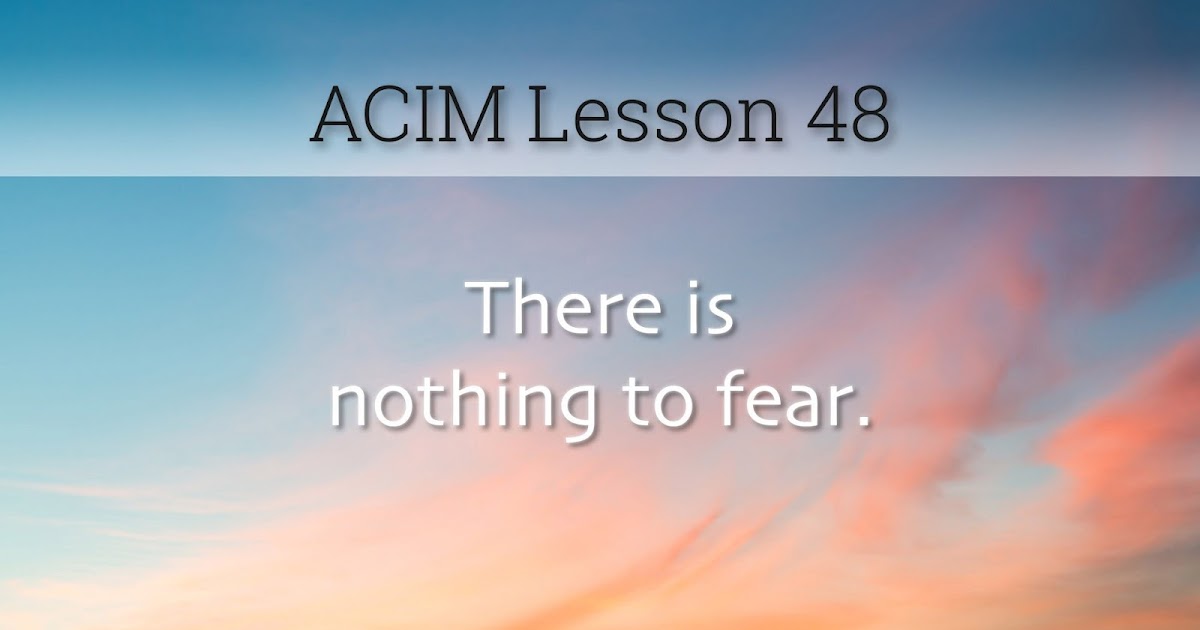 Miracle Life: ACIM Workbook Lesson 48