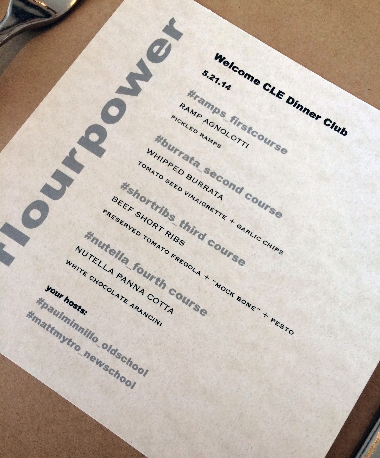 Bite Buff: @CLEDinnerClub at Flour