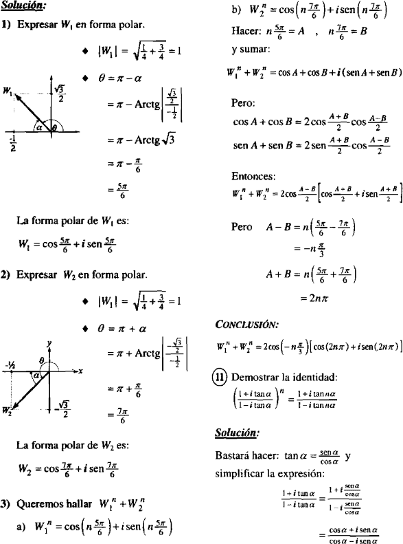 NÚMEROS COMPLEJOS EJERCICIOS Y PROBLEMAS RESUELTOS DE MATEMATICAS DE ...