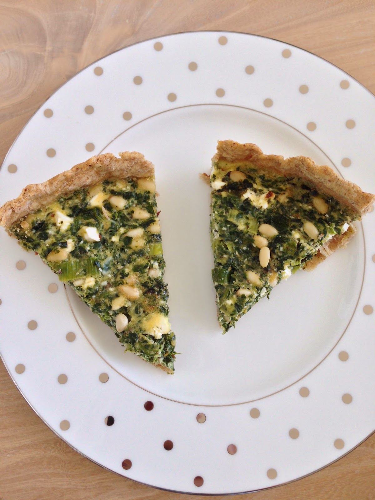 Skinny Sweets and Treats: healthy spinach quiche 'greek pie' inspired
