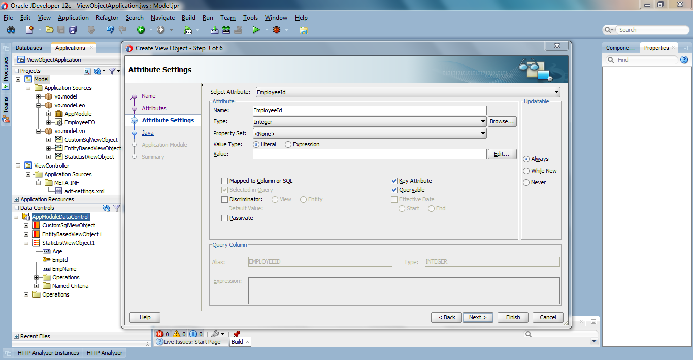 How to create a Programmatic View Object? ~ Oracle ADF 12c (Application ...