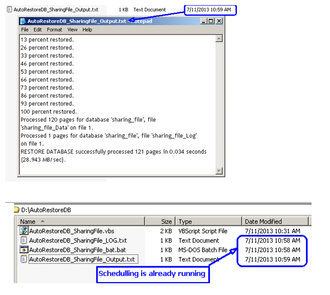 sharing: How To Schedulling Automatic Restore Database SQL Server