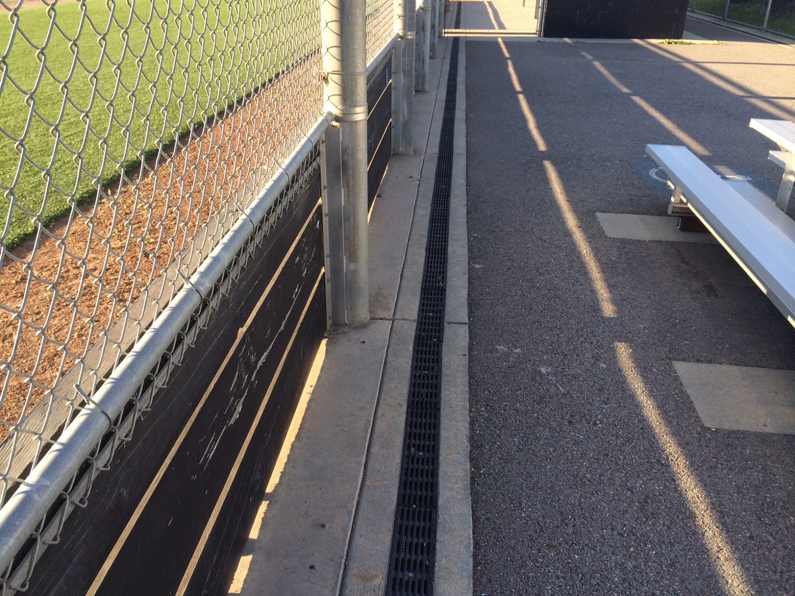 Smart Turf: Backstop Drainage - Channel Drain