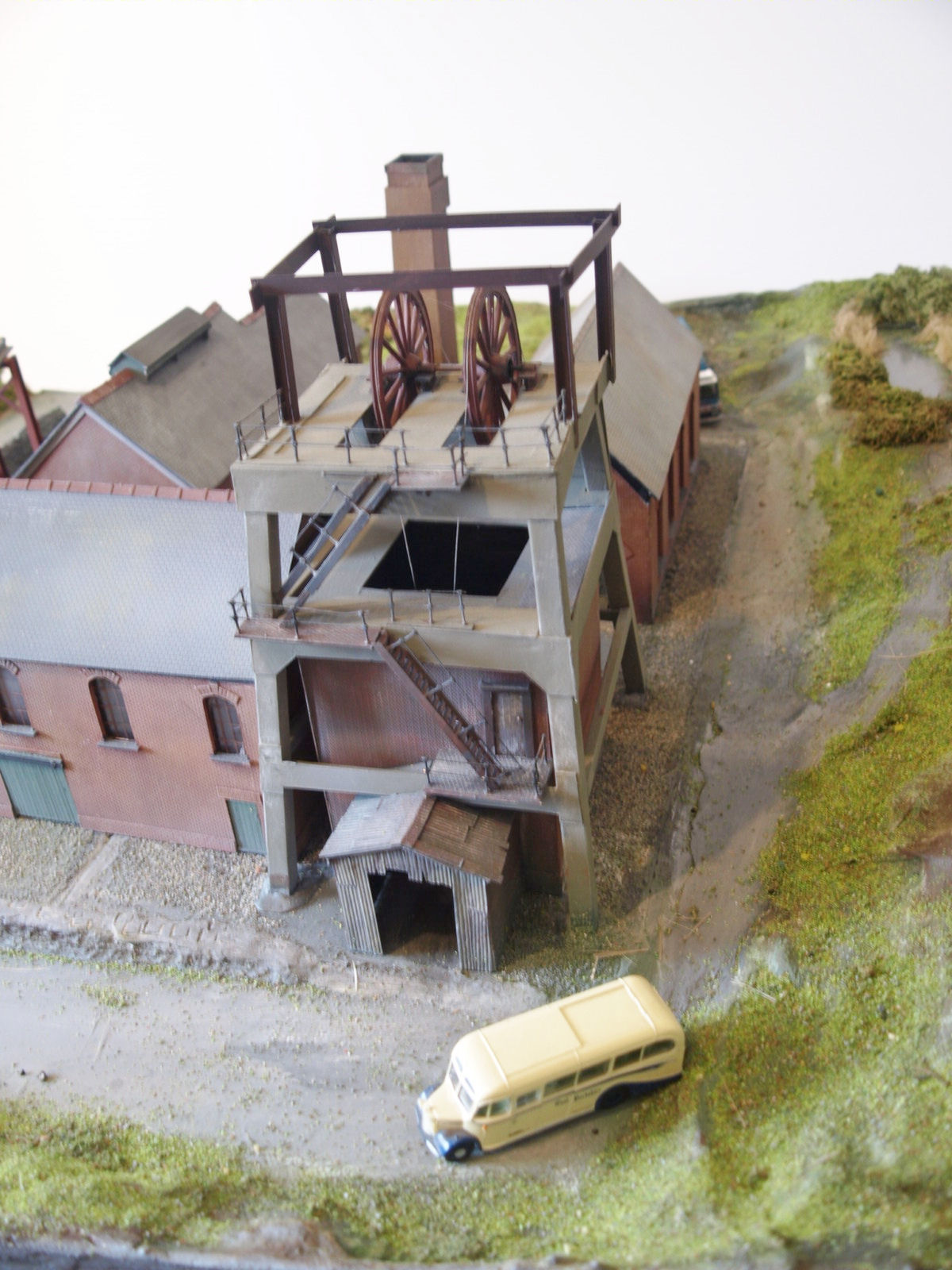 jans model buildings: Wood End Colliery Burnley