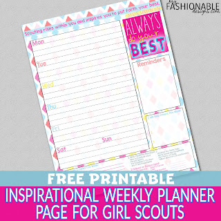 My Fashionable Designs: NEW: Motivational Monday - FREE Girls Weekly ...