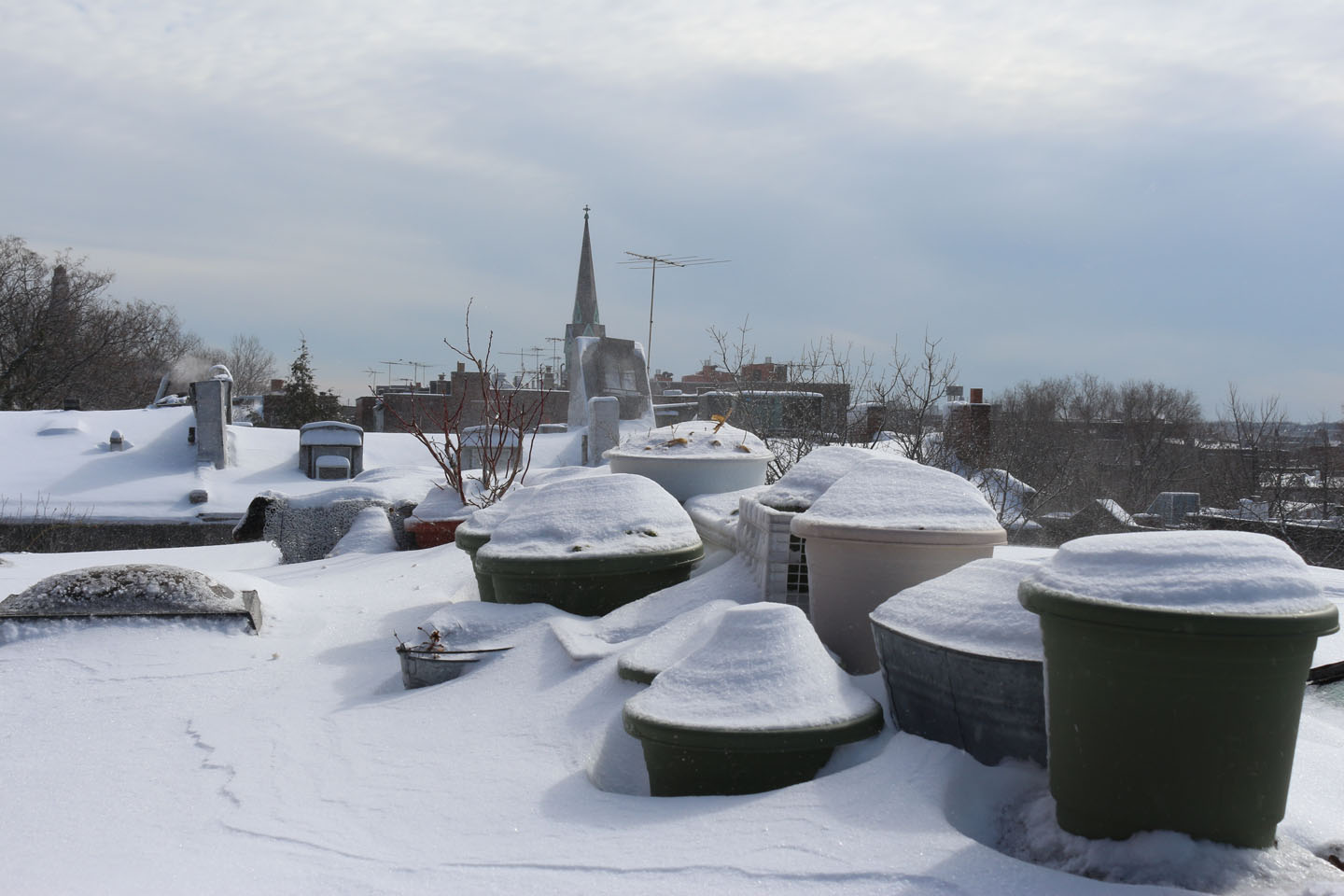 66 Square Feet (Plus): Terrace in the snow