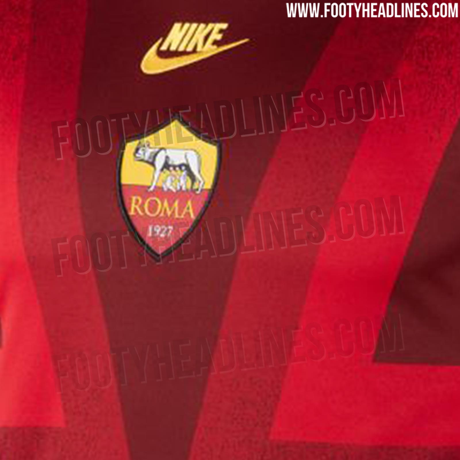 HQ Pics: Nike AS Roma 19-20 Champions League Pre-Match Jersey Leaked ...