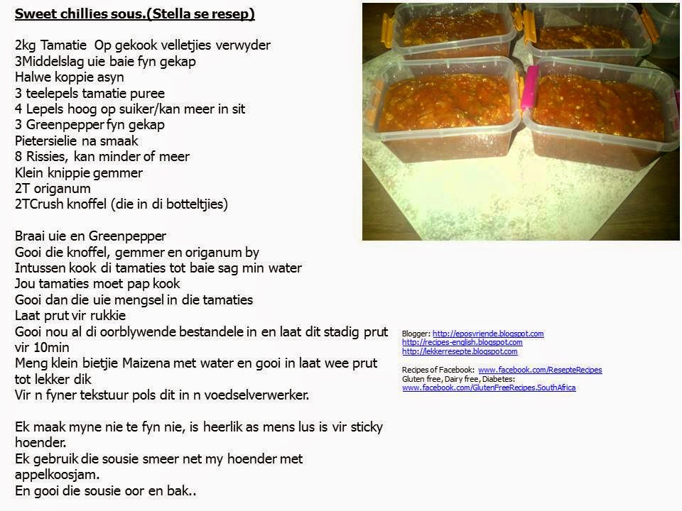 Lekker Resepte : Laaste resepte vir 2014 - Recipes made into pictures