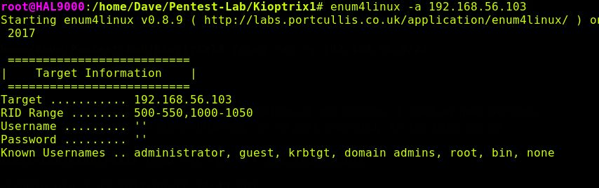 Rooting Kioptrix: Level 1